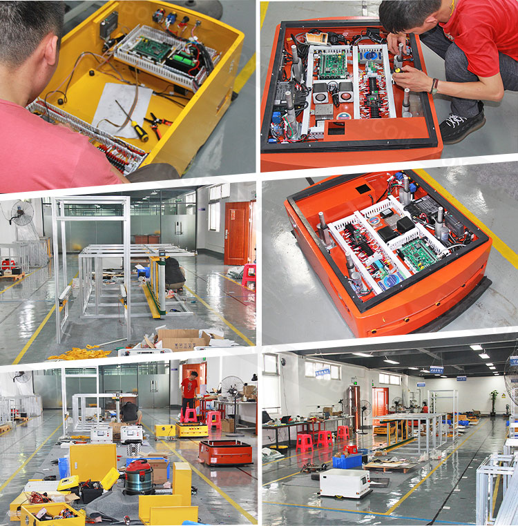 JS Series Magnetic Agv Slam Logistic Robots Automatic Guided Vehicles Warehouse Industrial Amr ...