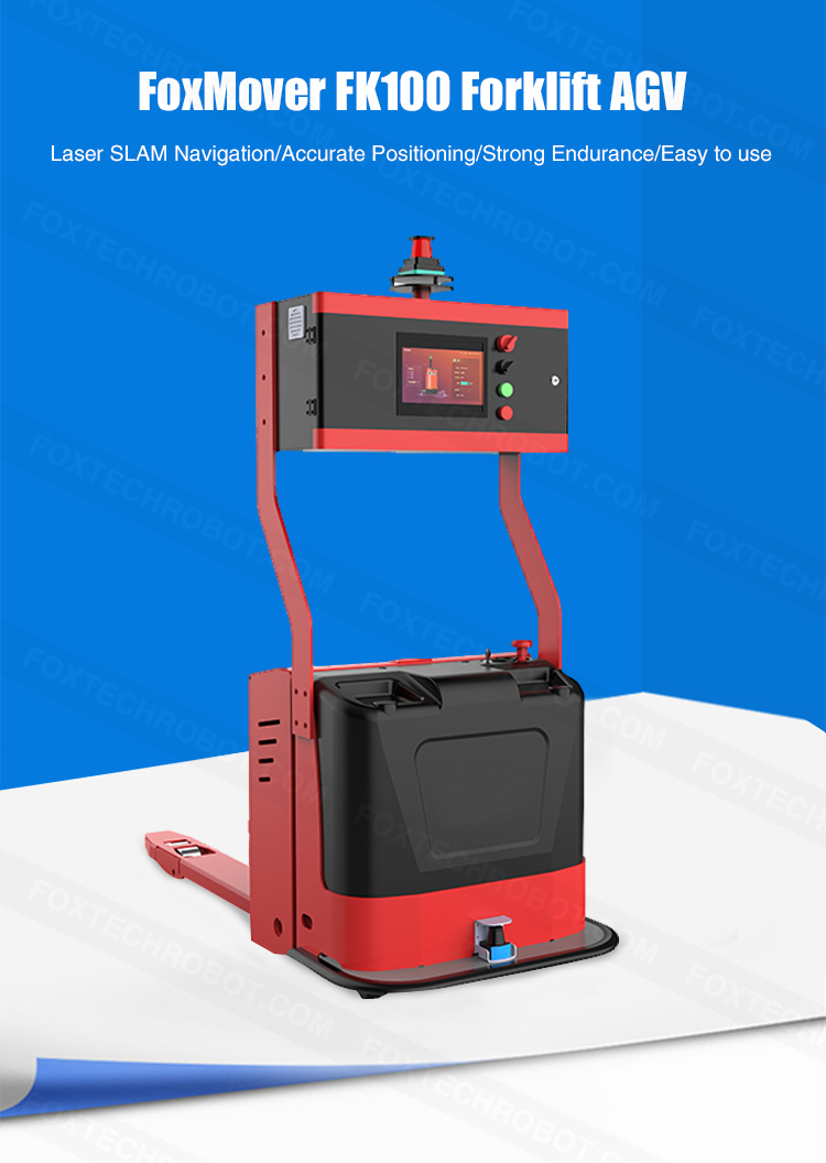 FOXTECHROBOT - Fk100 Agv Forklift Laser Slam Autonomous Mobile ...