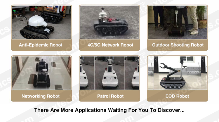 FOXTECHROBOT - Tr500s 50kg Payload Crawler Tank Tracked Undercarriage ...