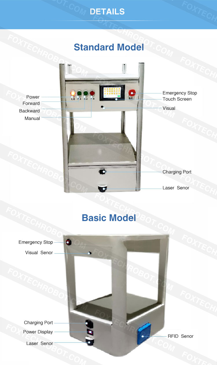 V100 Visual Navigation Agv Slam Logistic Robots Automatic Guided ...