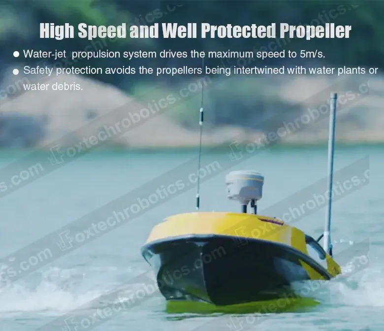 FOXTECHROBOT - Sl20 Remote Controlled Jet Propulsion Survey Boat Usv ...