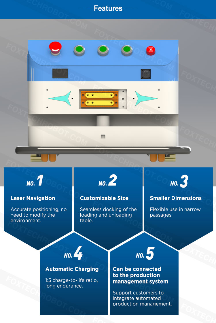 Custom Gt80 Double Roller Conveyor Autonomous Mobile Automated Guided