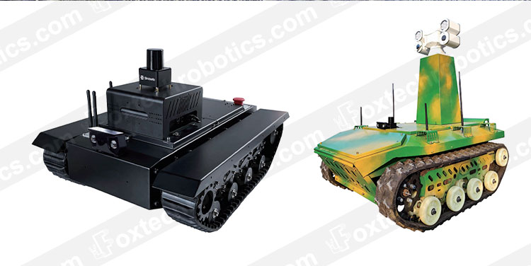 FOXTECHROBOT - Tr500s 50kg Payload Crawler Tank Tracked Undercarriage ...