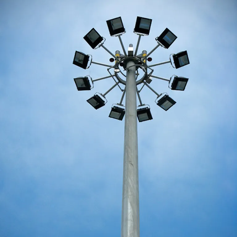 High Mast Lighting Lowering Device 15m, 20m, 30m Lift Type High Mast