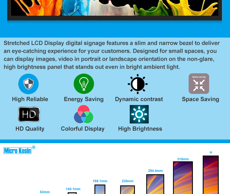 KOSINTEC - Promotional Lcd 43 Inch Network Android Bar Lcd Shelf Edge ...