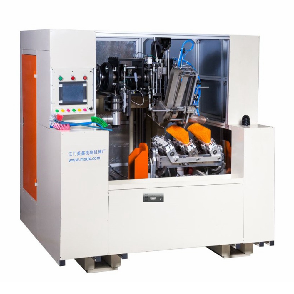 Automatic 5 Axis Broom Brush Tufting Machine, 2 Drilling 1 Tufting ...