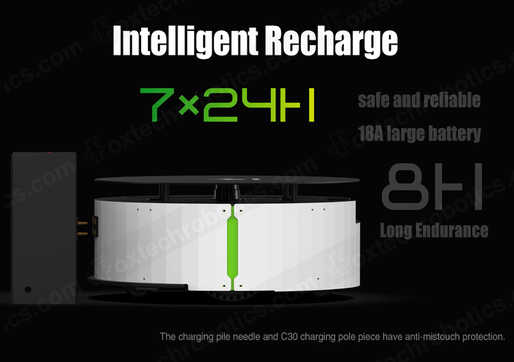 FOXTECHROBOT - C30 Industrial 60kg Payload Autonomous Two Wheel ...