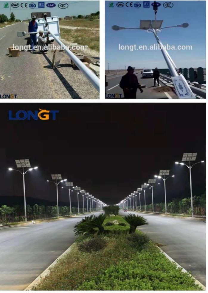 LONGT - Eco-friendly Outdoor Solar Street Light Highway Construction ...