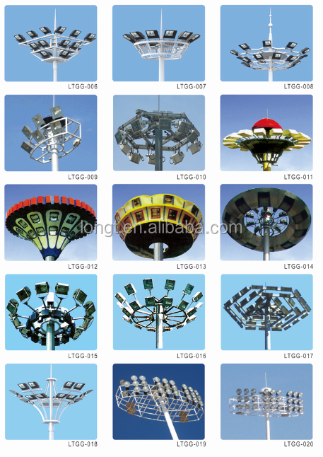 LONGT - 15m High Mast Pole Lamp High Mast Pole Manufacturers 15m High ...