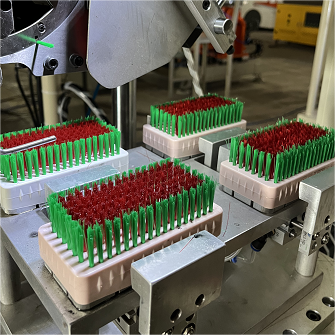 Automatic 5 Axis Broom Brush Tufting Machine, 2 Drilling 1 Tufting ...