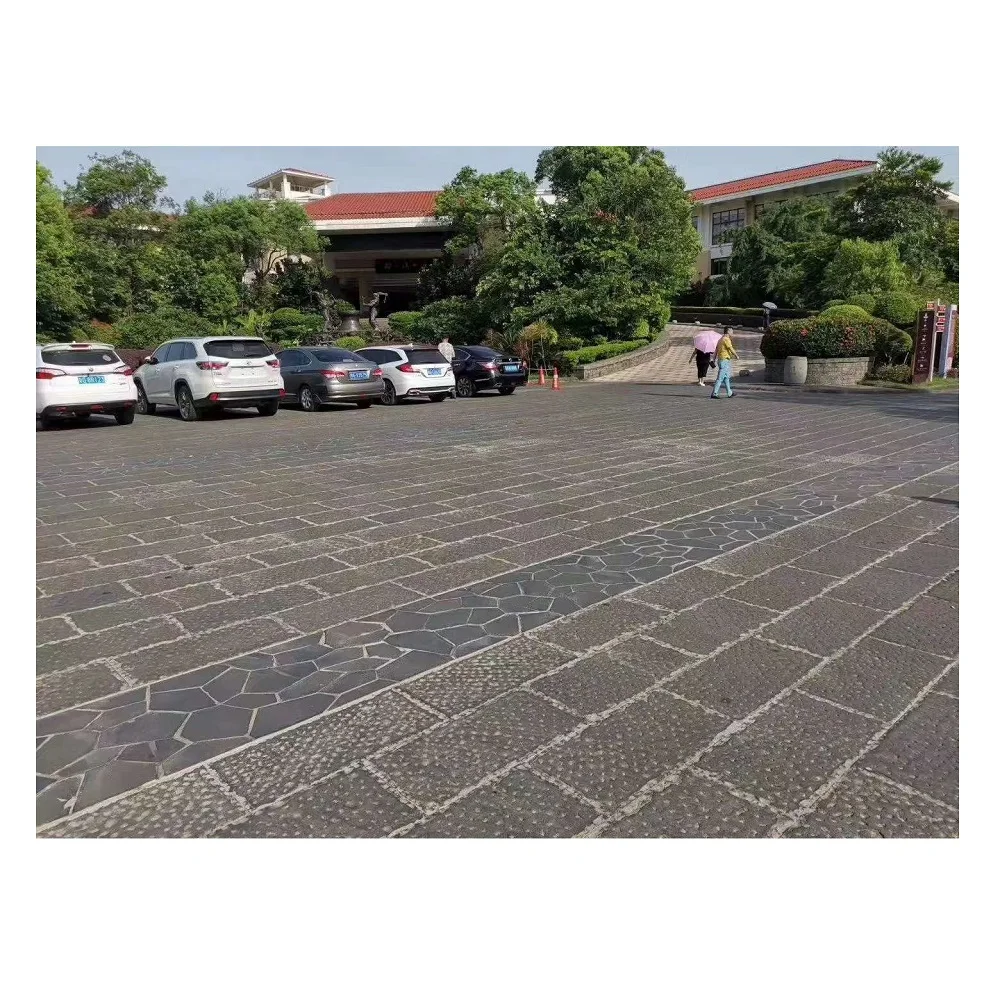 First Stone - Black Basalt Stone Granite Car Parking Floor Tiles ...