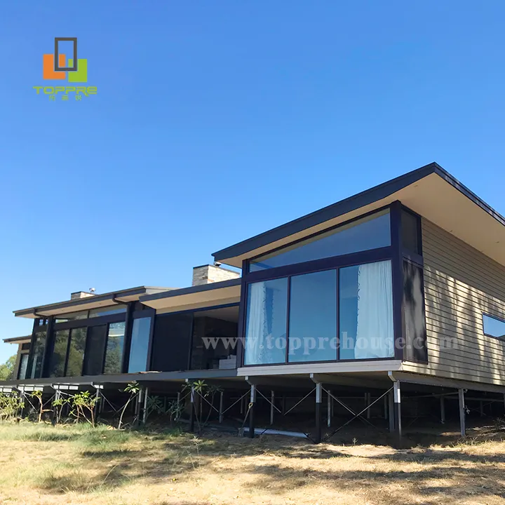 Steel Frame System Prefabricated Villas House Luxury Prefab Houses