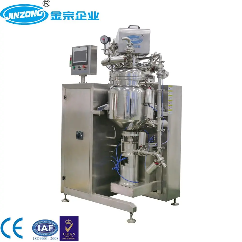 50 Liter Ointment Cream Mixer Mixing Tank with Bottom Homogenizer ...