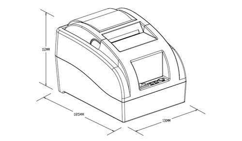 Hoin HOP-H58 58mm Desktop Thermal Receipt Printer ODM/OEM supermarket ...