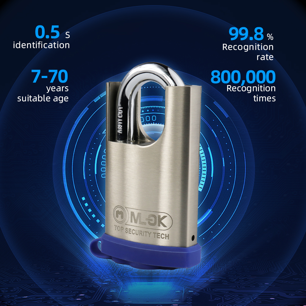 Moklock - Outdoor anti-theft waterproof fingerprint padlock smart lock ...