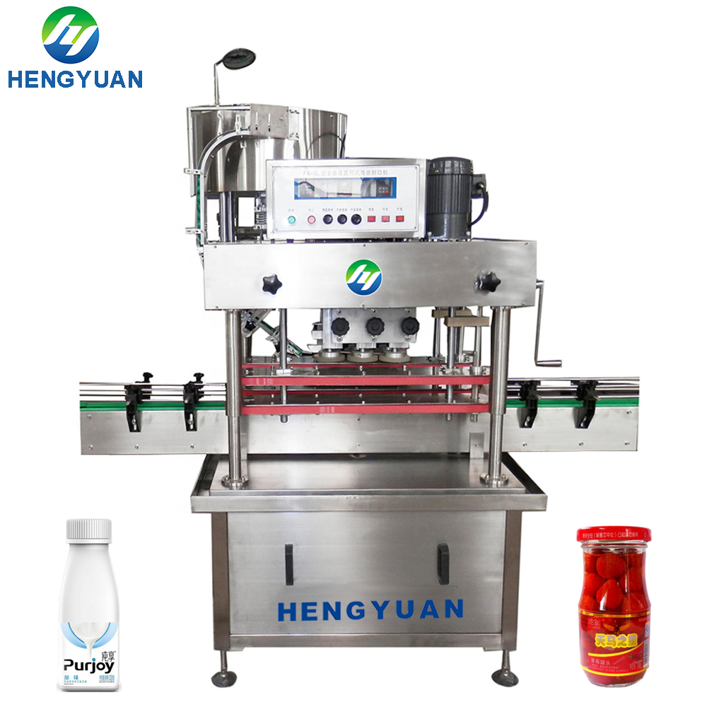 HengYuan - Automatic Linear Screwing Type Bottle Capping Machine HYXG-6X