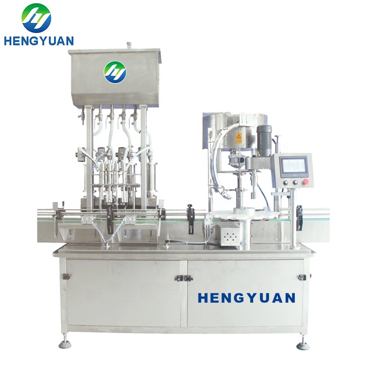 HengYuan- HYGX-100 Automatic Linear Piston Dosing Bottle Filling Star wheel Conveying Single ...