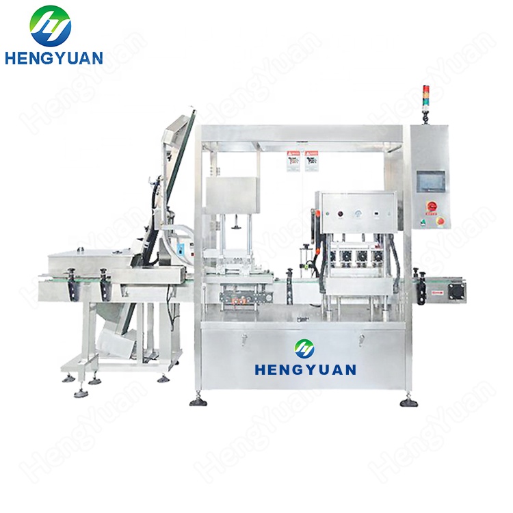 HengYuan - HYSC-X20 Automatic Lug Metal Lid Twist-off Glass Jars Vacuum Capping Machine | HengYuan