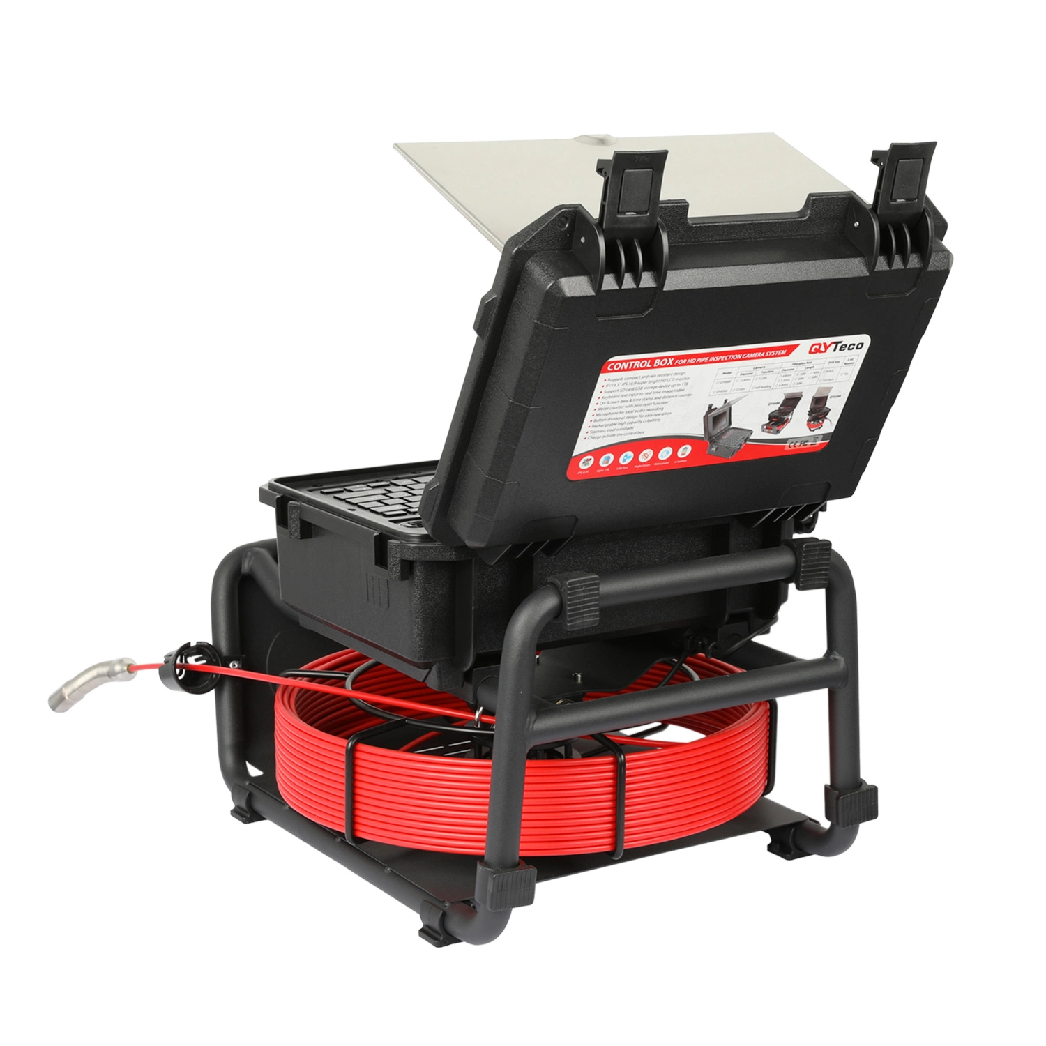 QYTeco - DVR Self-Leveling 40m HD Sewer Drain Video CCTV Pipe ...