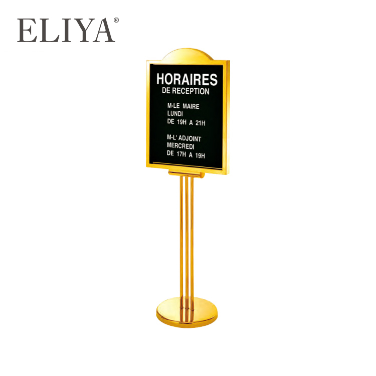 Luxury 5 star hotel lobby sign stand/Hotel display sign stand | ELIYA
