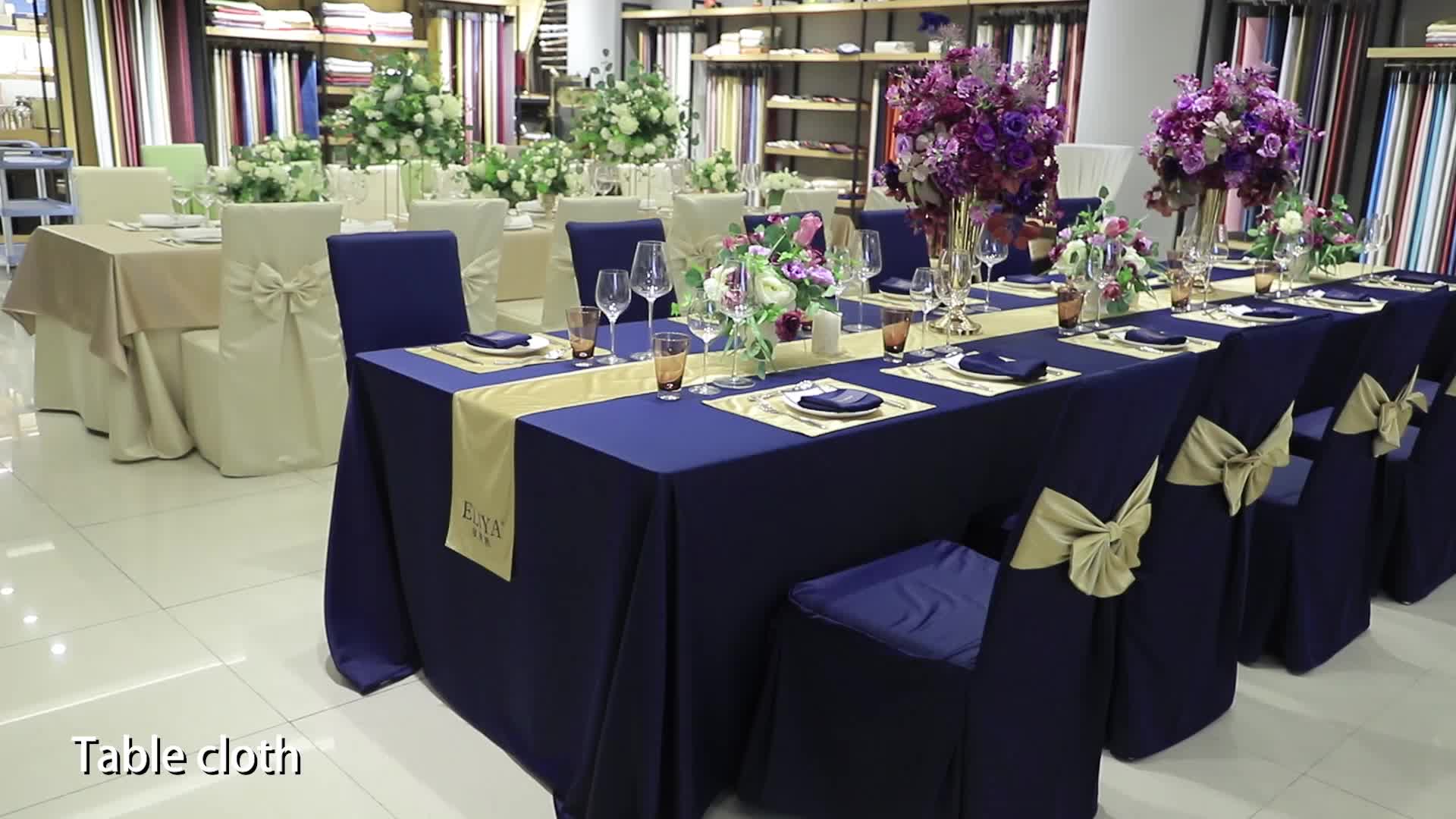 Luxury Restaurant 5 Stars Hotel Round White Wedding Table Cloth | ELIYA