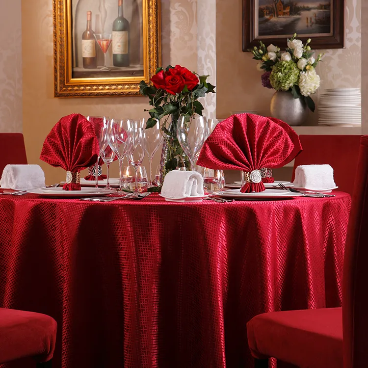 buffet table cloth design