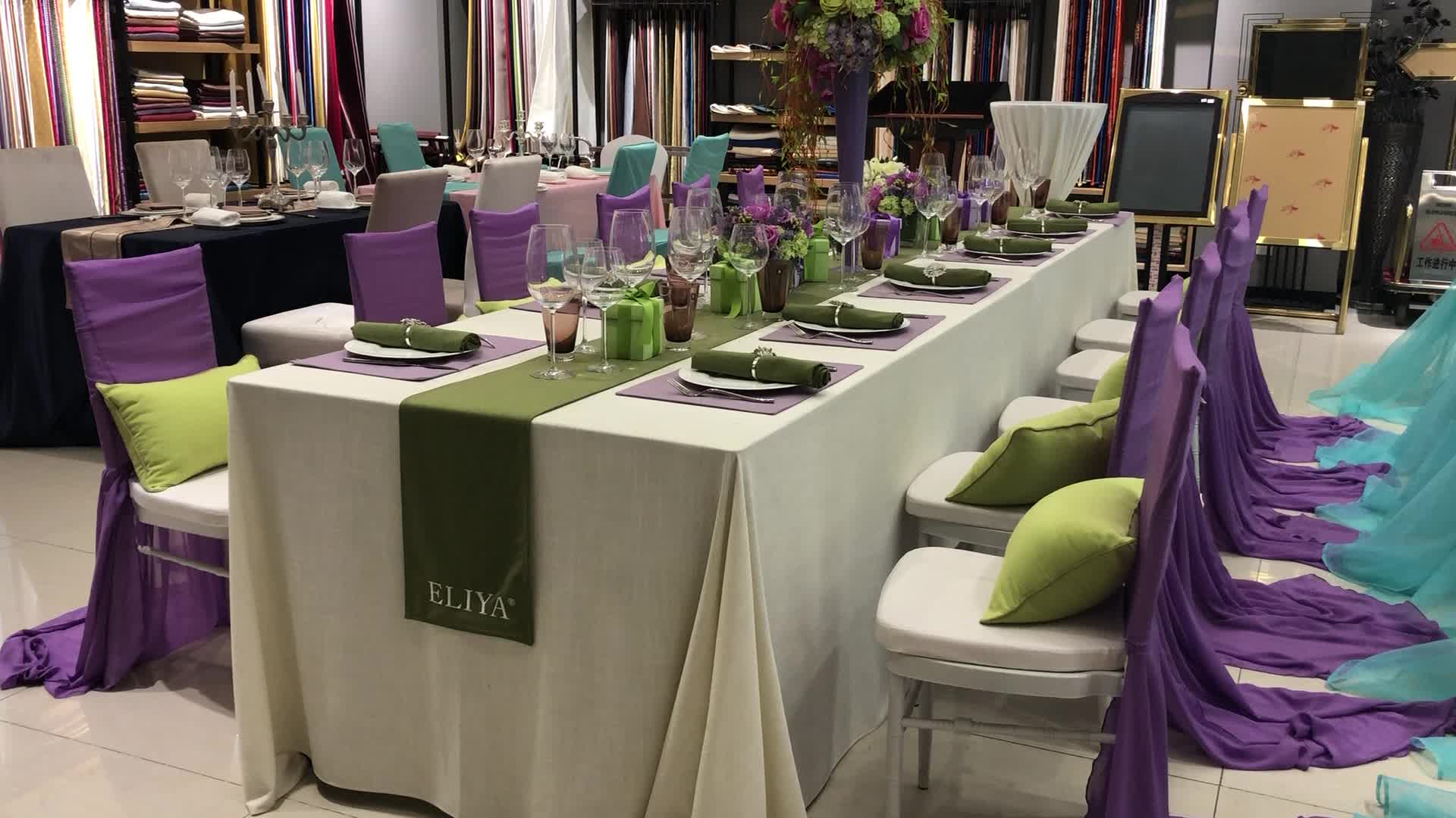 wholesale 100% polyester hotel restaurant table cloth, luxury hotel ...