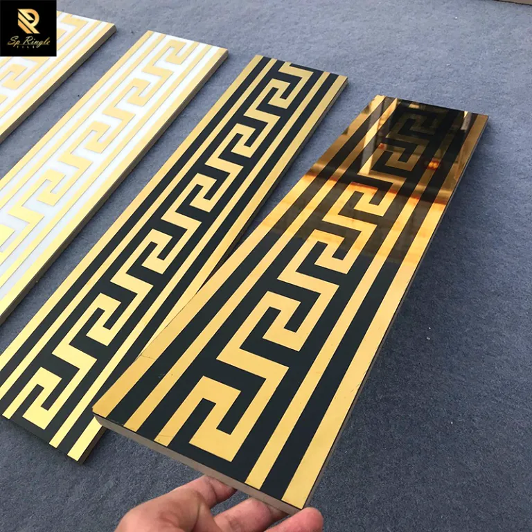gold border tiles