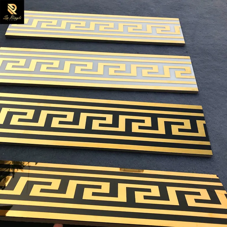 gold border tiles