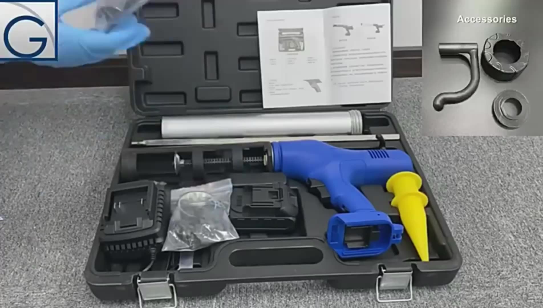 GORVIA - GORVIA 18v 300-600ML Adhesive Gun caulking gun electric ...