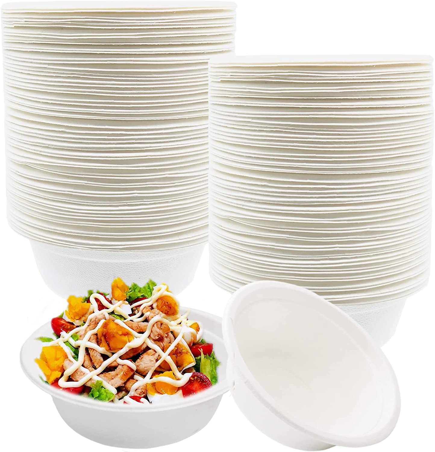 GeoTegrity - PFAS Free 32oz Biodegradable Disposable Salad Round ...