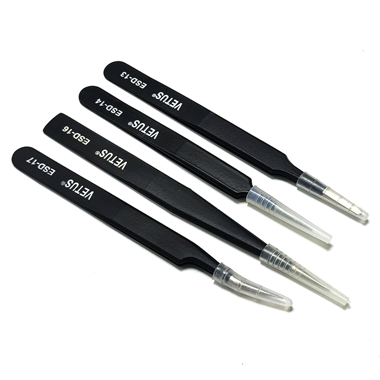ALLESD - Original VETUS Anti-static Tweezers High Precision Anti Static ...