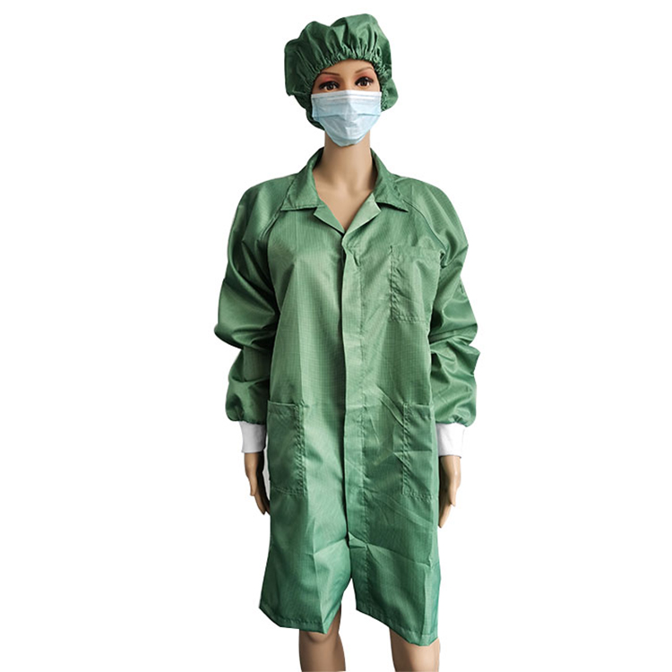 ALLESD - Green Color Workshop Wear ESD Uniform Anti-static Smock for ...
