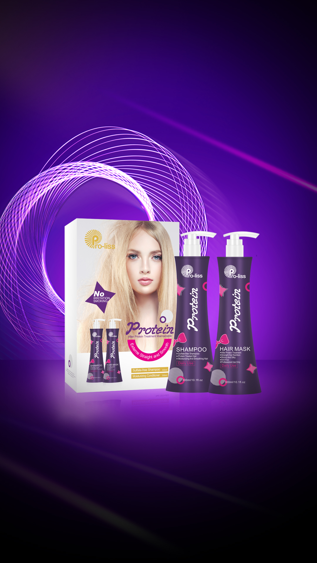 BK Keraplex - Pro-Liss 300Ml Daily Use Moisturizing Smoothing Keratin ...