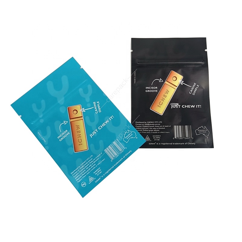 Care Pack - Custom Printed 3 Side Sealed Small Zipper Snack Food Pouch ...