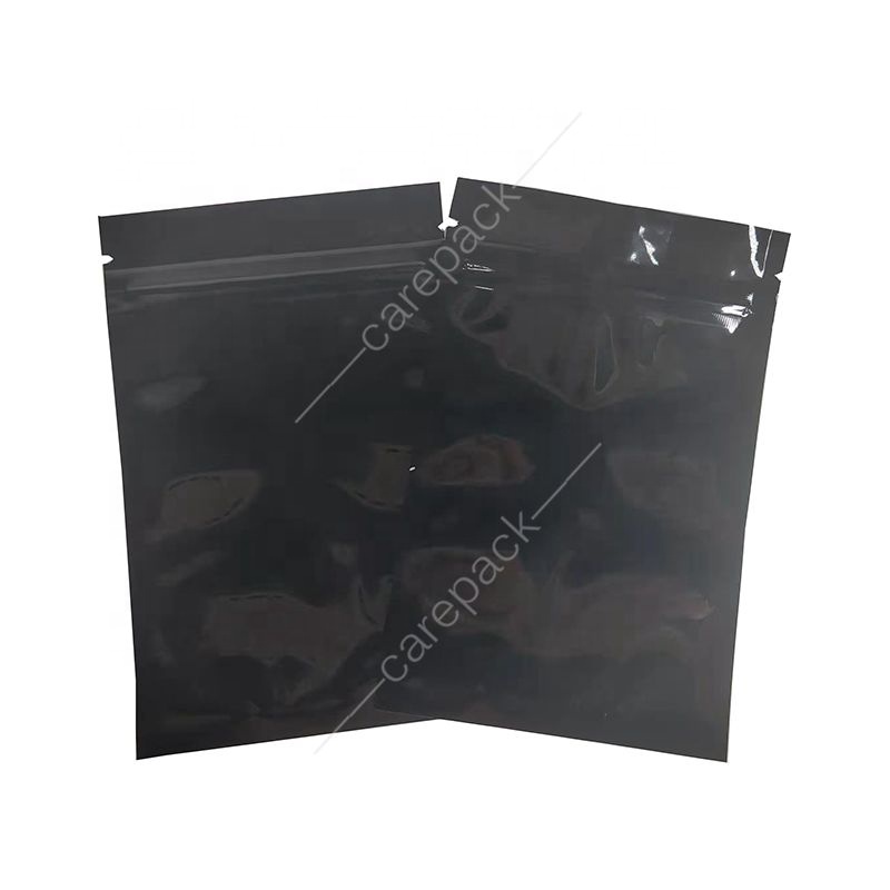 Care Pack - Shiny Black Bag Cosmetic Biodegradable Ziplock Bags Skin ...