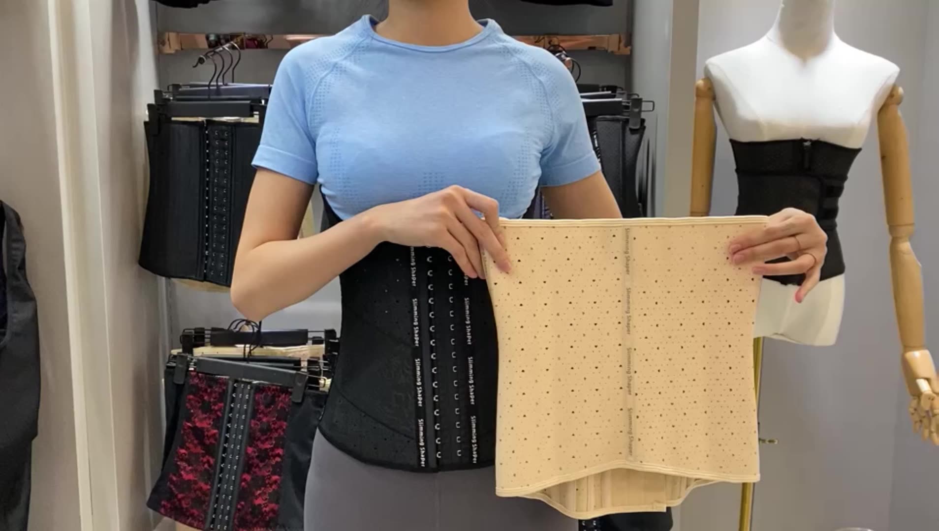 Crazsweat Bone Latex Waist Trainer for Weight Loss Corset Women Trimmer ...