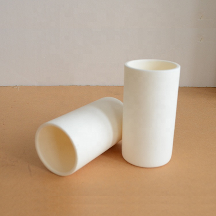XTL - White Cylindrical Shape Corundum Crucible High Purity Alumina ...