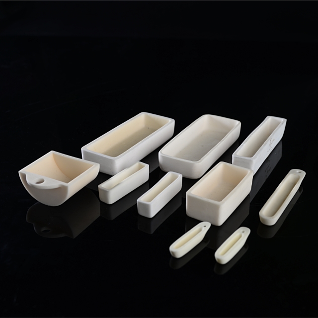 XTL - Custom Alumina Ceramic Crucible Semi Circle Engineered Ceramics ...