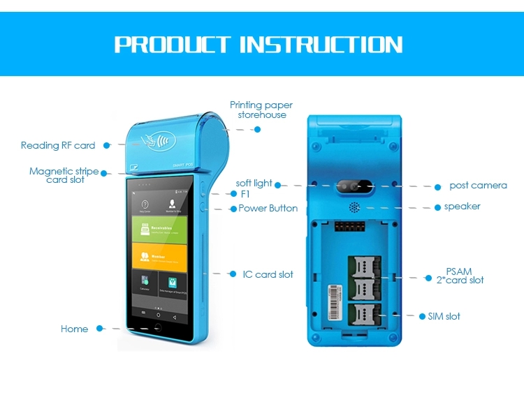 ComPOSxb, UerPOS - 5.5 Inch Handheld POS System Barcode Scanner Android ...