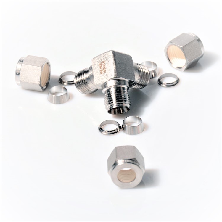 3-Dimensional Special Union Tee SS316 Twin Ferrules Inch Tube Fittings ...