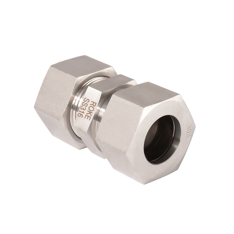 DIN2353 stainless steel single ferrule fittings straight union ...