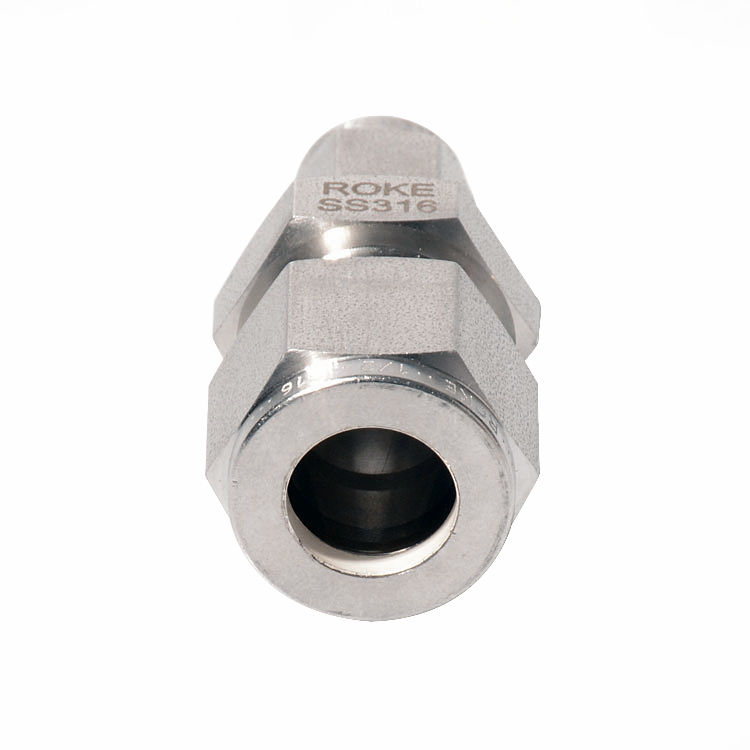 OD1/2 to OD3/8 Stainless Steel Compression Straight Reducing Double ...