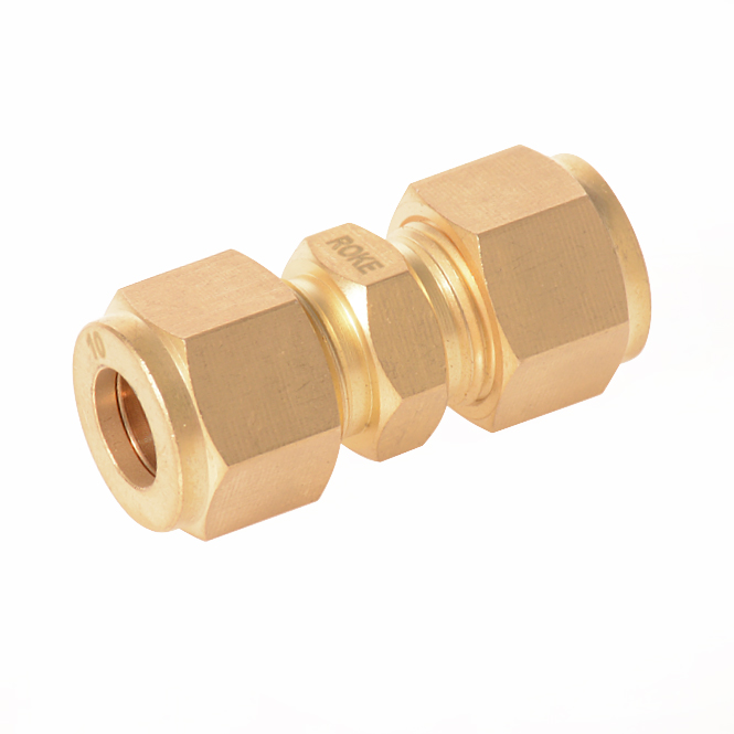 Wholesale Double Ferrule Connector Brass Compression Union Fitting For ...