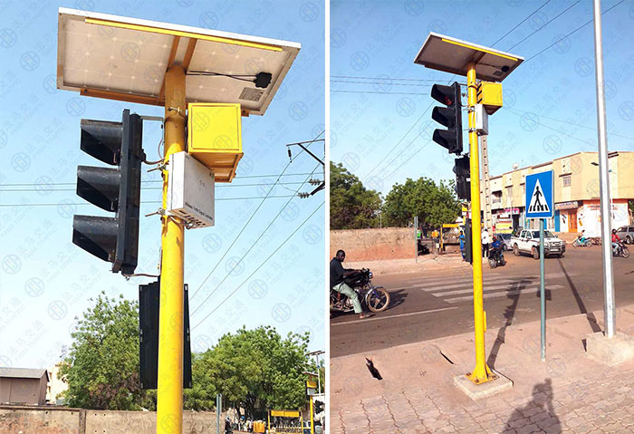Fama Traffic solar wireless traffic controller system at Mali project 2018