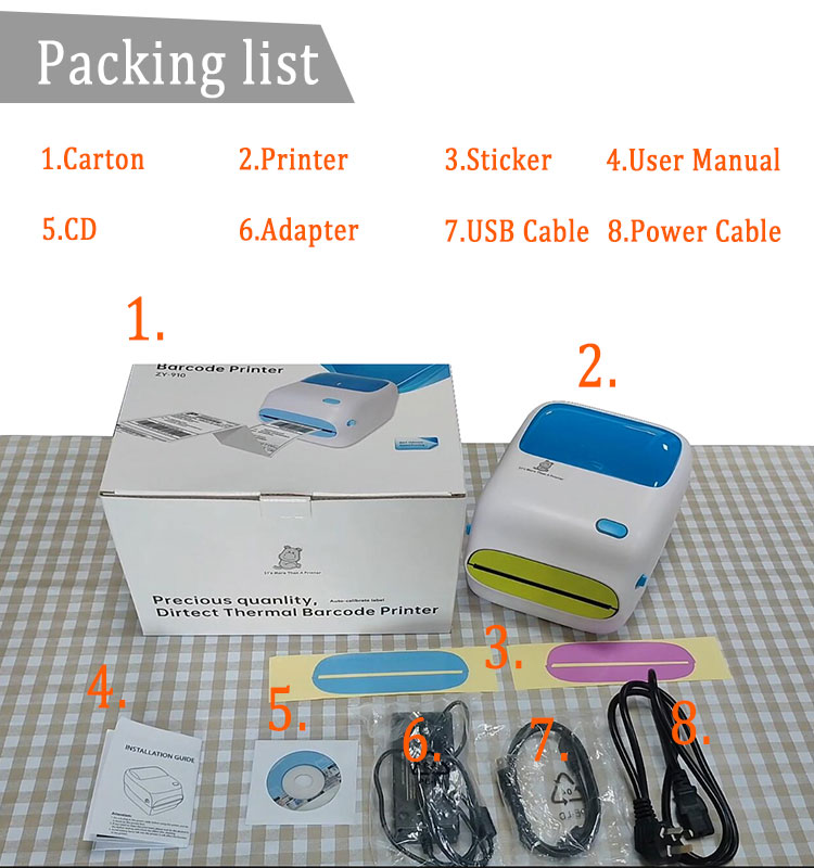 ZYWELL ZY910: 152mm/s High Speed 4 Inch Barcode Printer