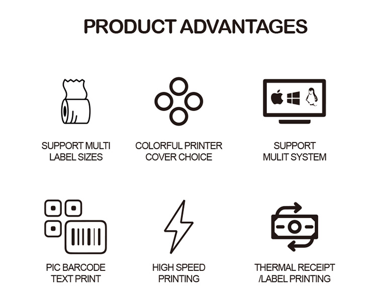 ZY3310 80MM Thermal Label Printer - Reliable, Versatile, Efficient.