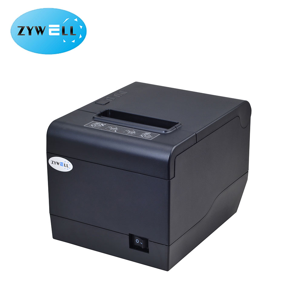 ZYWELL - 가장 인기 있는 열전사 티켓 프린터 POS 열전사 프린터 80mm 열전사 프린터 영수증 USB+LAN