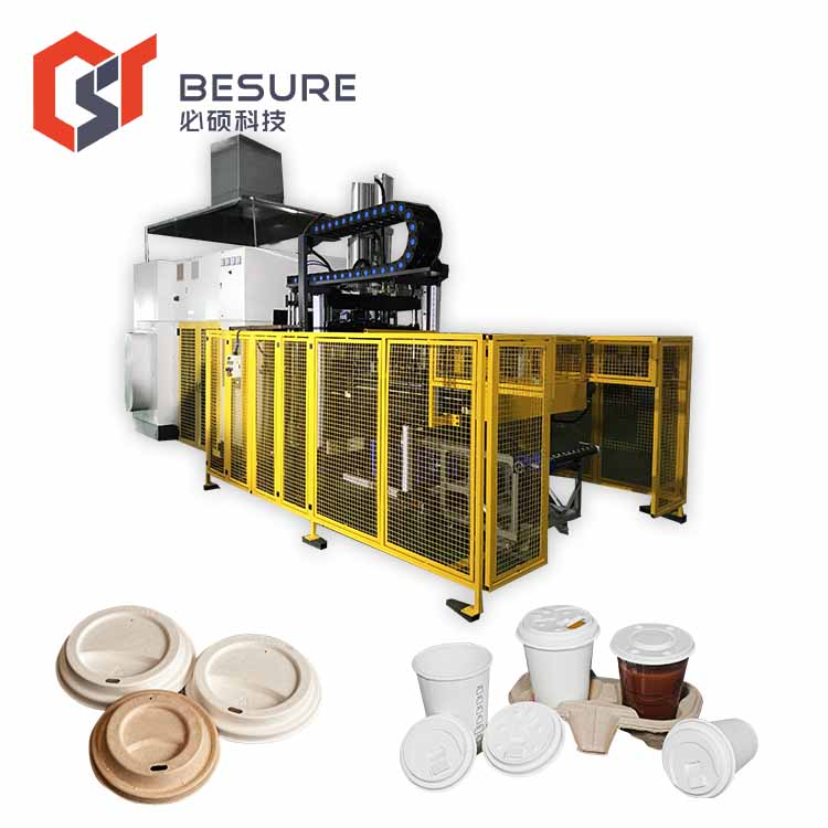 BESURE - TL800 Fully Automatic Biodegradable Cup Lid Making Machine ...