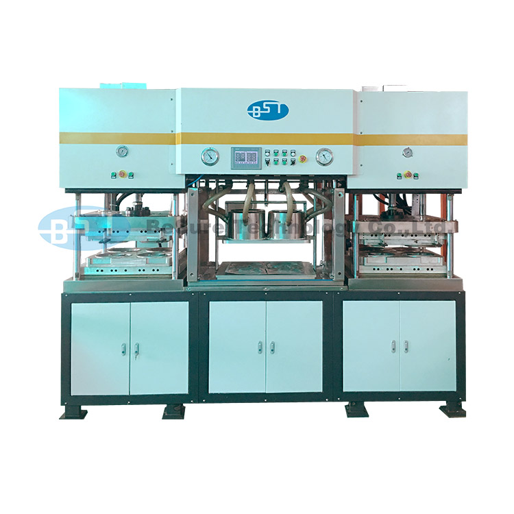 BESURE - BST TWS1500 Semi-automatic Pulp Molding Tableware Food Container Production line Pulp ...